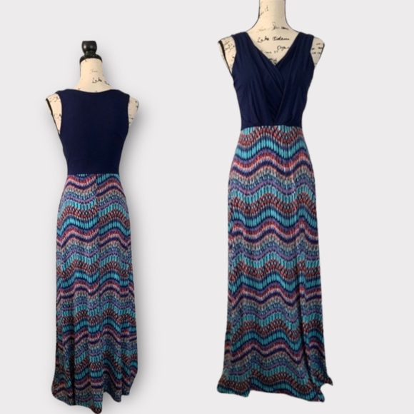 Gilli | Dresses | Gilli Navy Blue Sleeveless Maxi Dress | Poshmark